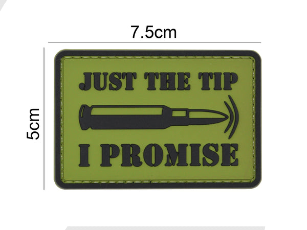 Just The Tip Bullet Patch Green/Black – Razor Edge Group