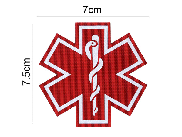 Star of Life Symbol Reflective Patch Red – Razor Edge Group