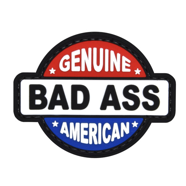 Genuine American Bad Ass Patch Black/White – Razor Edge Group