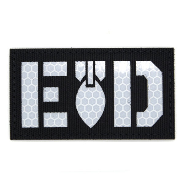 EOD Explosive Ordnance Division Reflective Nylon Patch Black – Razor ...